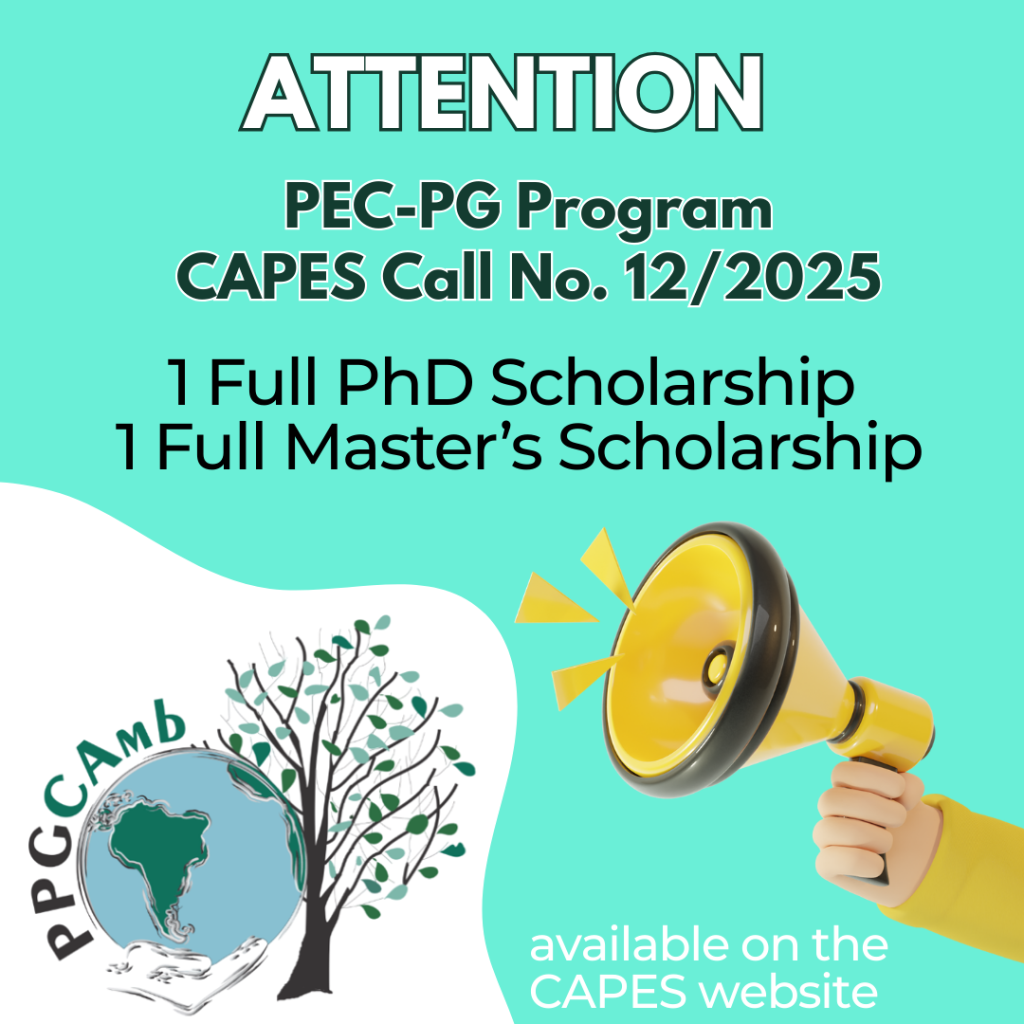 PPGCAmb » Scholarships Available – CAPES Call No. 12/2025 (PEC-PG Program)
