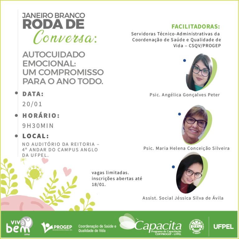 Pró-Reitoria de Gestão com Pessoas – PROGEP » Janeiro Branco – Roda de ...